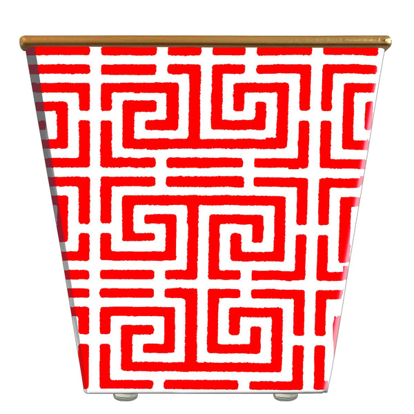 Greek Key Cachepot Candle – Hedge Farm Candles